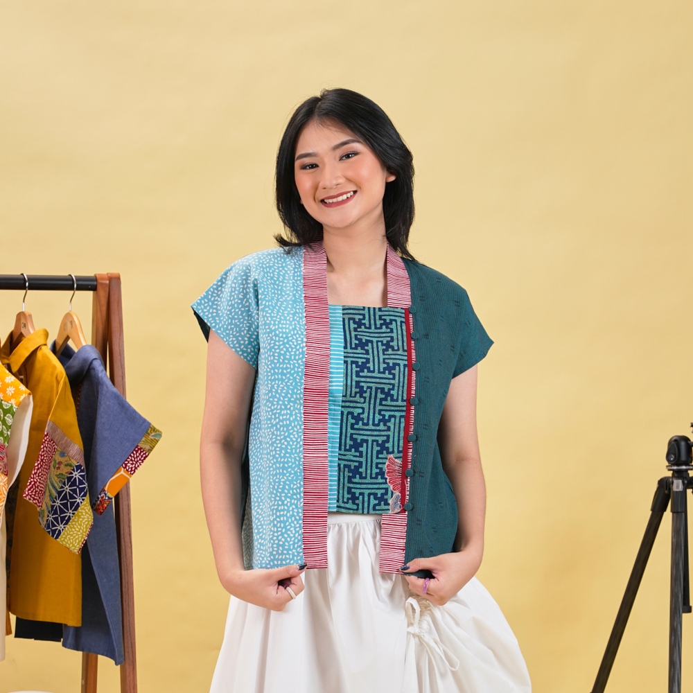 Jual NONA RARA - Dhiya Tosca PARTicular PART0099 - Baju Batik Kasual ...