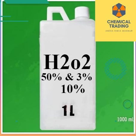 Jual Ready H2o2 50% 10% 3% / Hydrogen Peroxide 50% 10% 3% ( isi 1kg ...