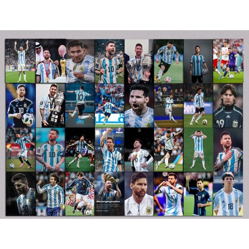Jual PROMO TERMURAH Poster dinging Lionel Messi isi 48 pcs free double ...