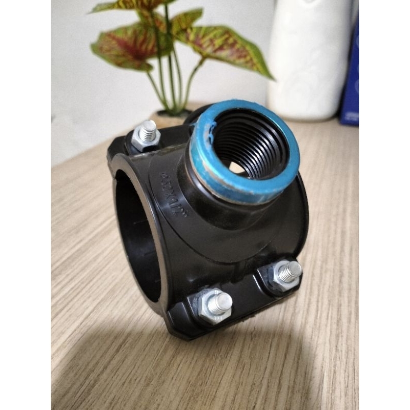 Jual klem sadel 63mm x 1/2 Inch clamp sadel HDPE - sambungan pipa hdpe ...