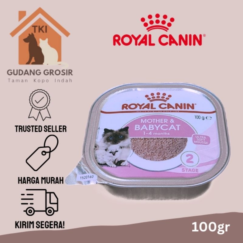 Jual Royal Canin Mother and Babycat Tray 100gr / Makanan kucing basah ...