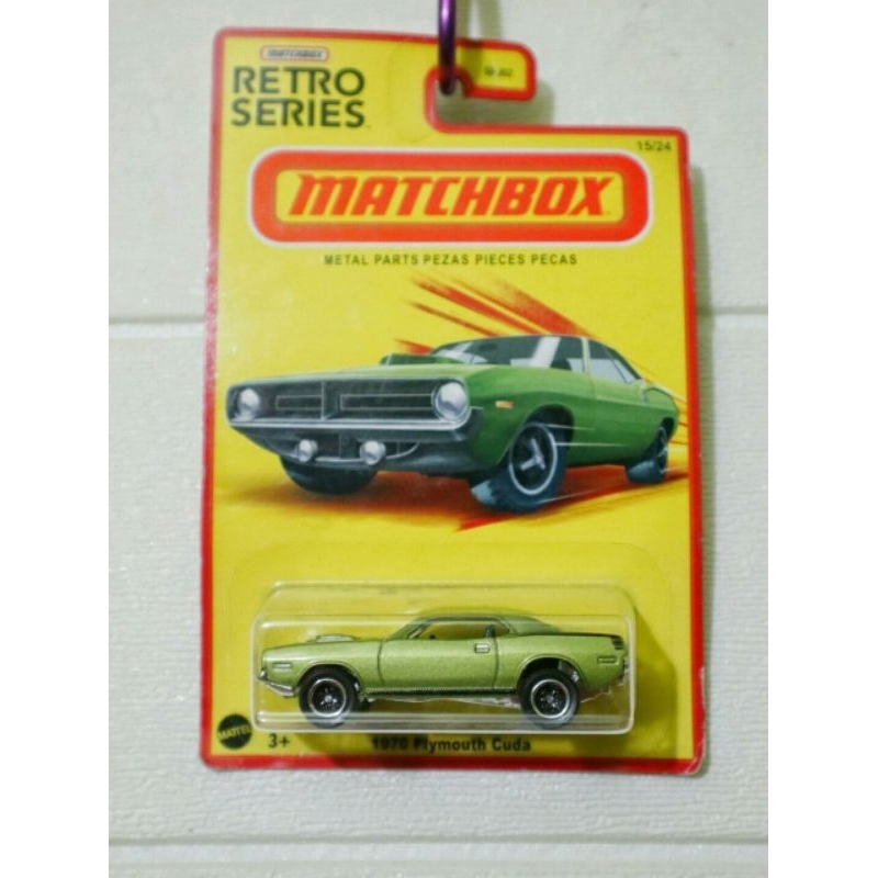 Jual matchbox 1970 plymouth cuda light green mbx retro series | Shopee ...