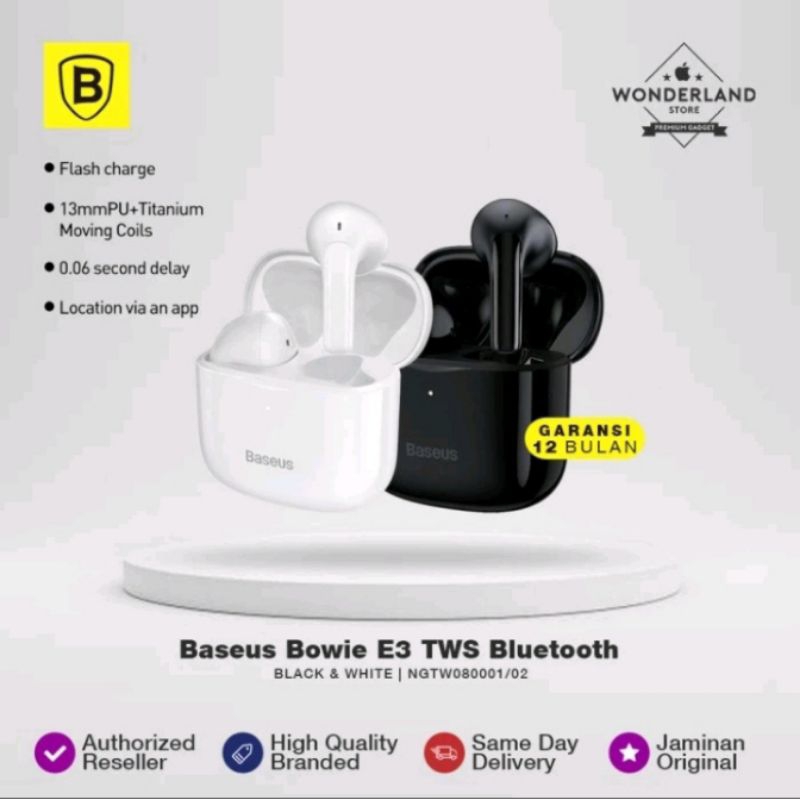Jual Baseus Bowie E3 TWS Bluetooth | Shopee Indonesia