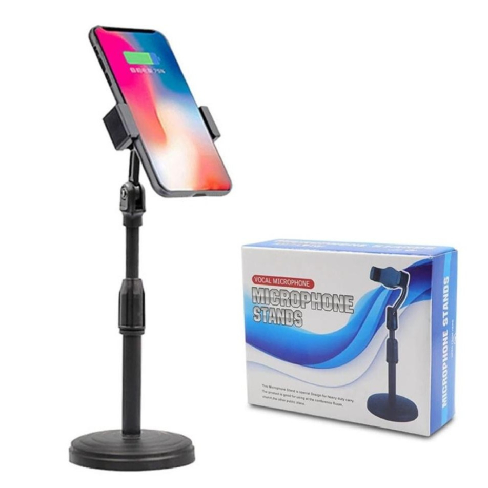 Jual MICROPHONE STANDS LIVE BRODCAST UNIVERSAL ALL TIPE HP/STANS LIVE ...