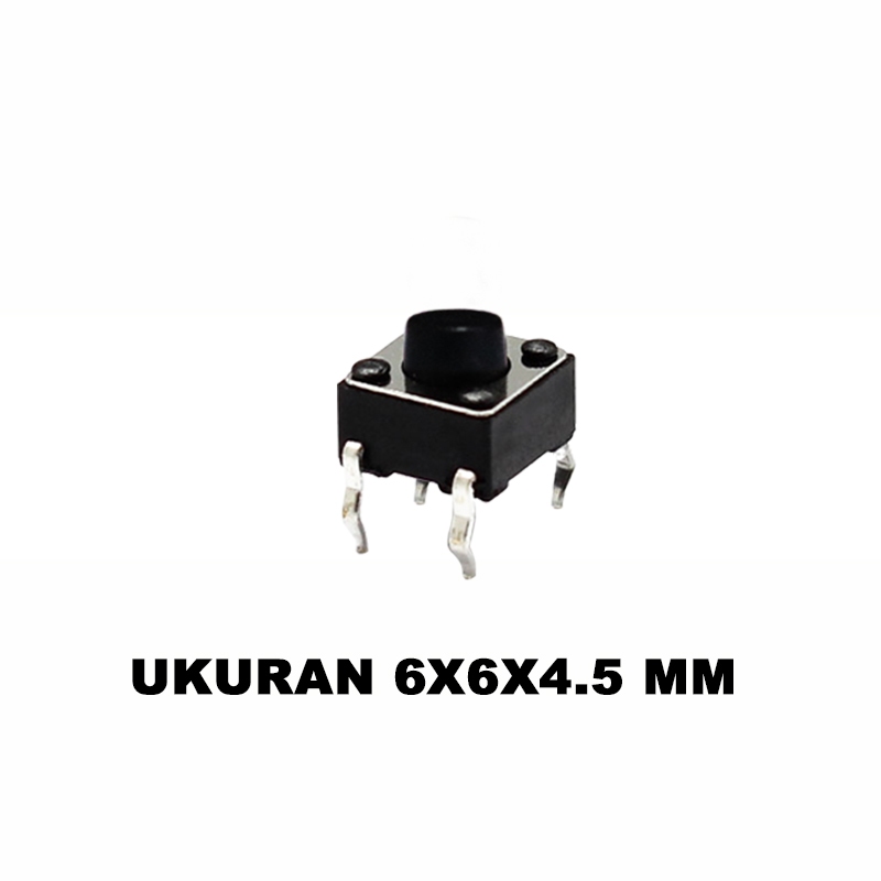 Jual EELIC PBT- Switch Push Button 6x6x4.5mm Tombol Saklar Mini 4 Pin ...