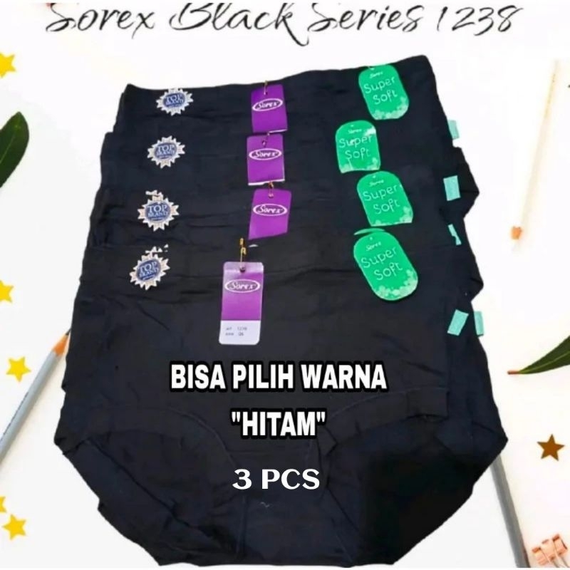 Jual Isi 3 PCS, 6 PCS, 12 PCS CD Sorex 1238 Basic Celana Dalam Wanita Super Soft | Shopee Indonesia