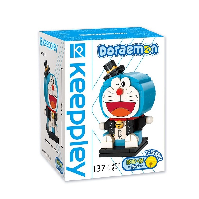 Jual KEEPPLEY DORAEMON Gentleman Building Blocks Figure | Shopee Indonesia