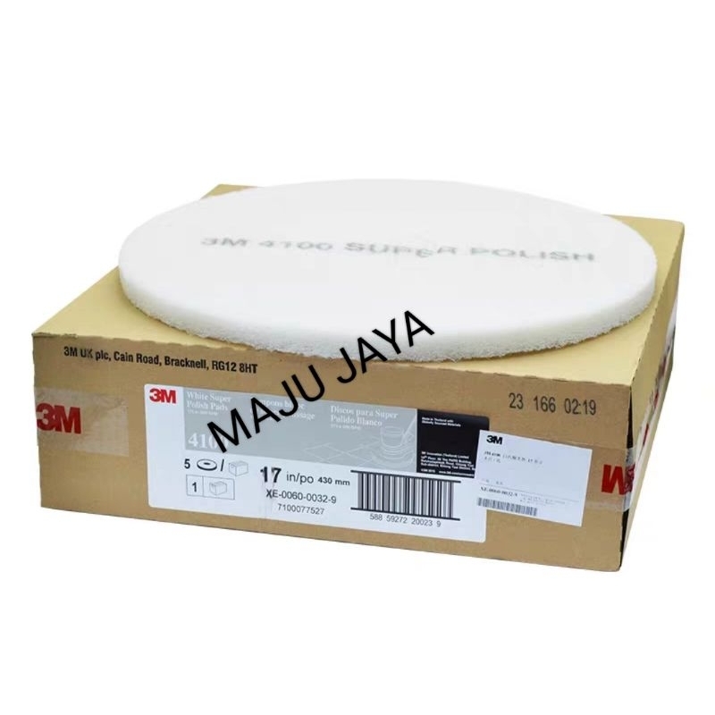 Jual 3M SUPER POLISHING PAD 4100 /5100 BUFFER PAD Merah putih 16inc ...