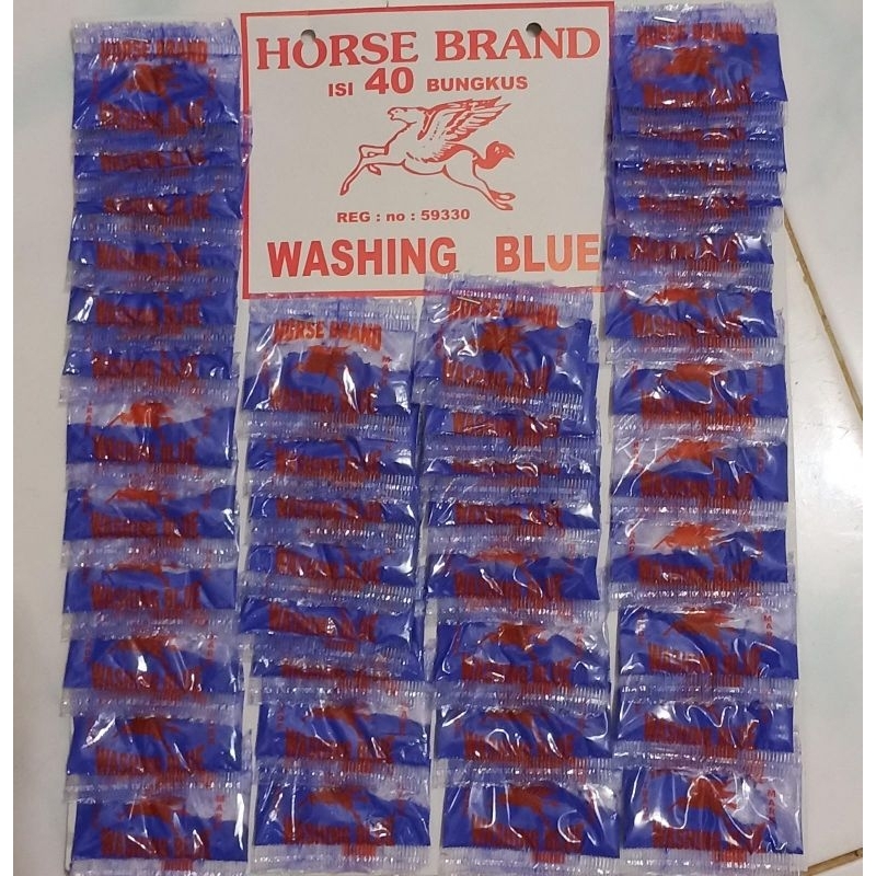 Jual Blau cuci bubuk merk Kuda Terbang isi 40 sachet | Shopee Indonesia