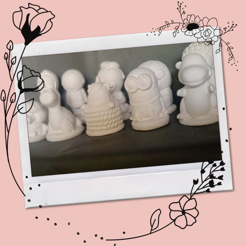 Jual 4 Pcs Patung Gypsum 3D | Shopee Indonesia