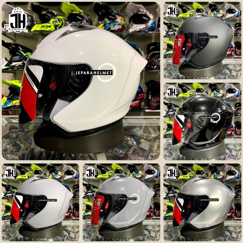Jual Helm Half Face NJS Kronoz Solid Polos All Warna Original | NJS ...