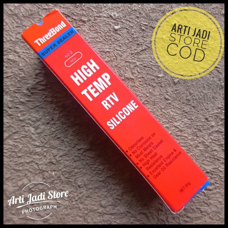 Jual Lem Red THREEBOND No.2 Hgh Temp RTV Silicone Tahan Panas 30gr ...