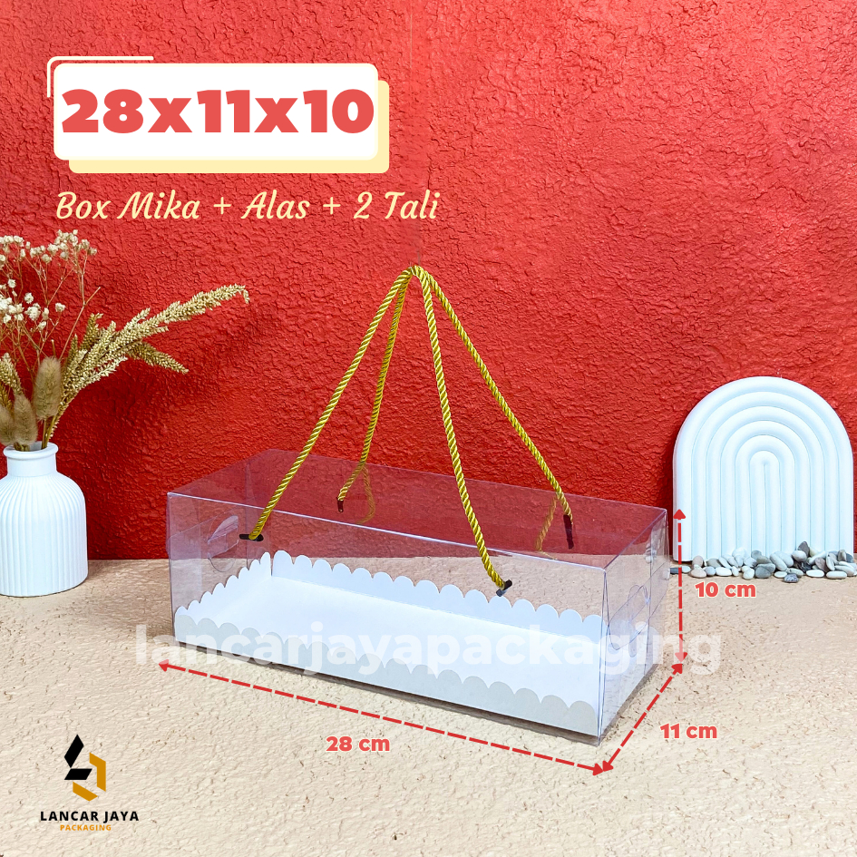 Jual Box Mika Tali Transparan Dos Roll Cake Bolu Gulung Tart Pudding ...