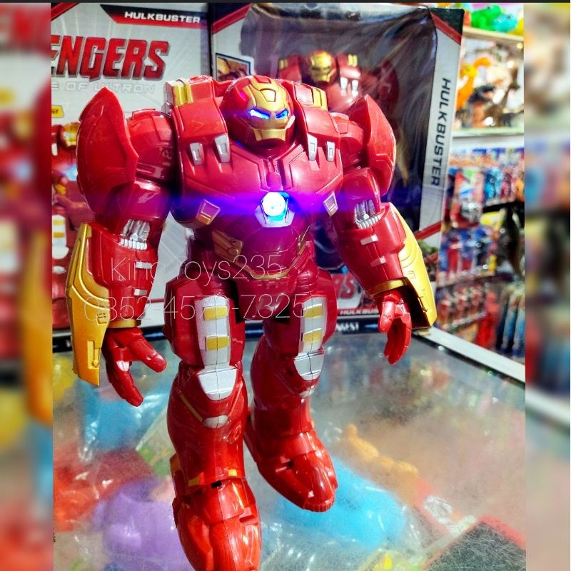 Jual Mainan Anak Robot Berjalan Bonus Batrai Avengers Ironman Hulk Mode ...