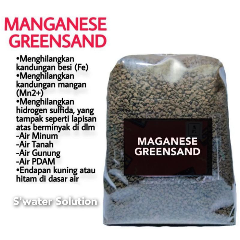 Jual Manganese Greensand media filter air kemasan 1kg | Shopee Indonesia