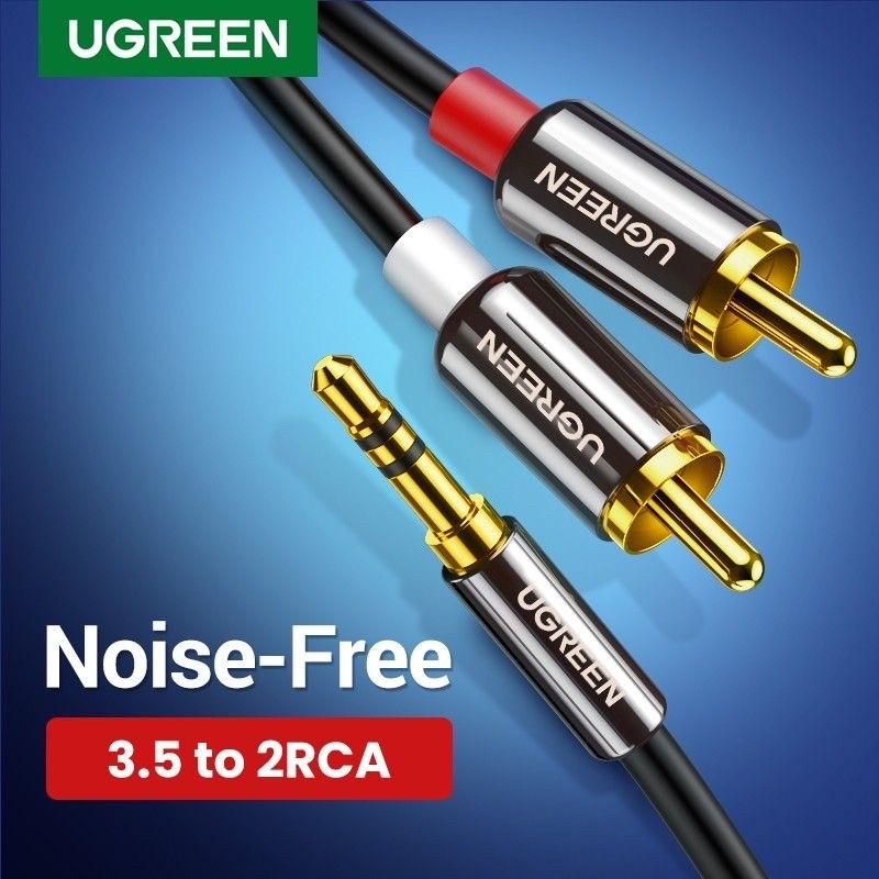 Jual UGREEN Kabel Audio Stereo Aux 3,5mm to RCA | Shopee Indonesia
