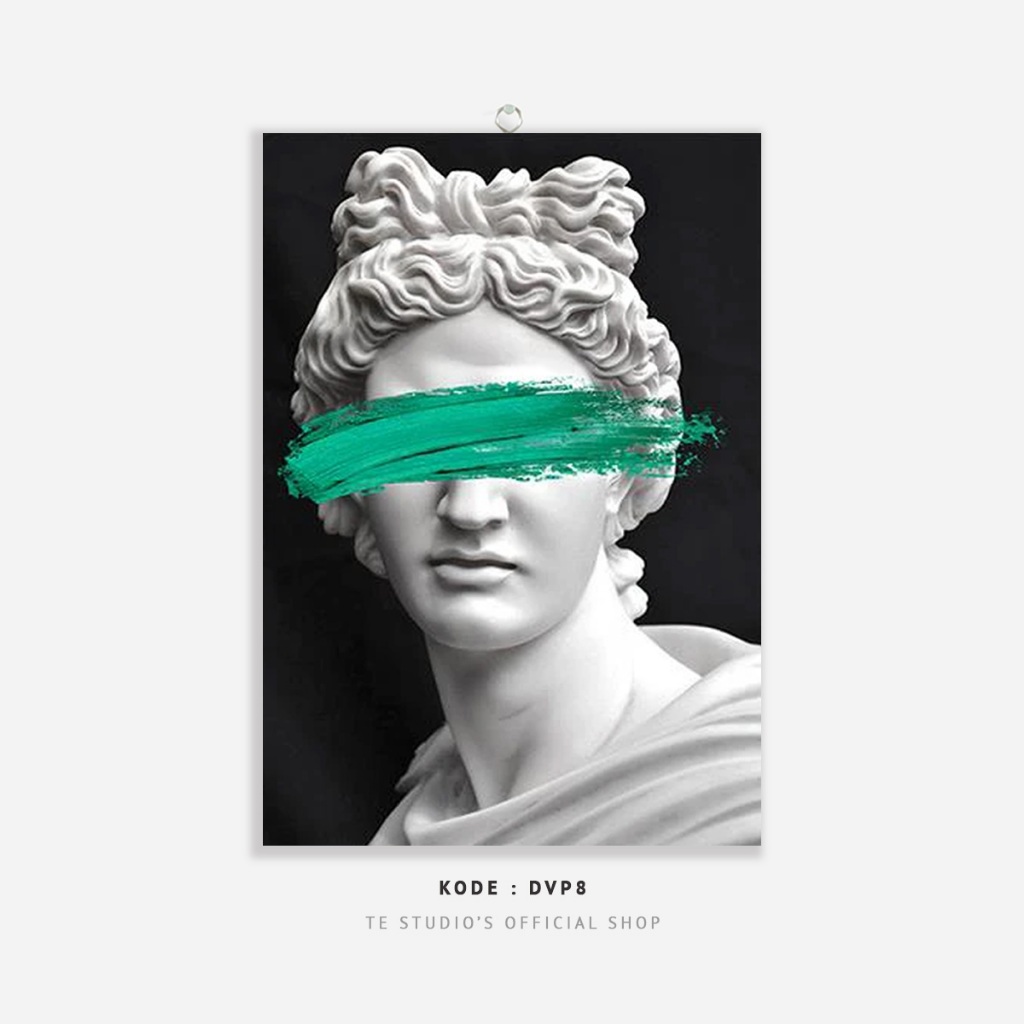 Jual Poster Modern Apollo Marble Sculpture David Popolo Graffiti Art ...