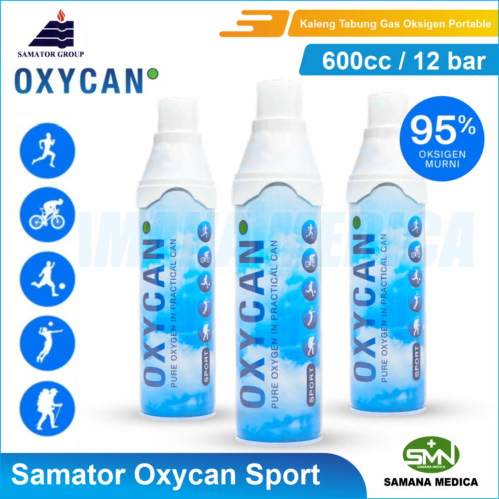 Jual 8.8 Brand Samator Oxycan Sport 600 cc - Kaleng Tabung Gas Oksigen ...