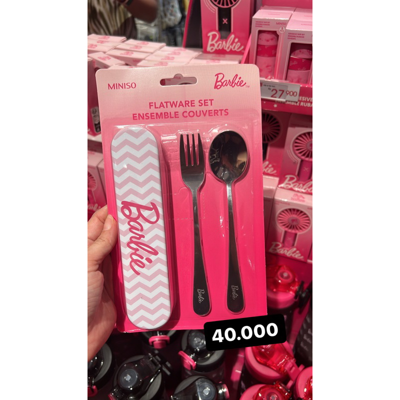Jual sendok set Miniso x Barbie | Shopee Indonesia