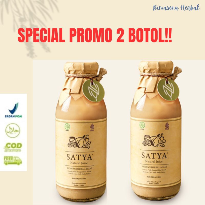 Jual Special Promo 2 Botol!! Satya Natural Juice Bawang Putih Tunggal ...