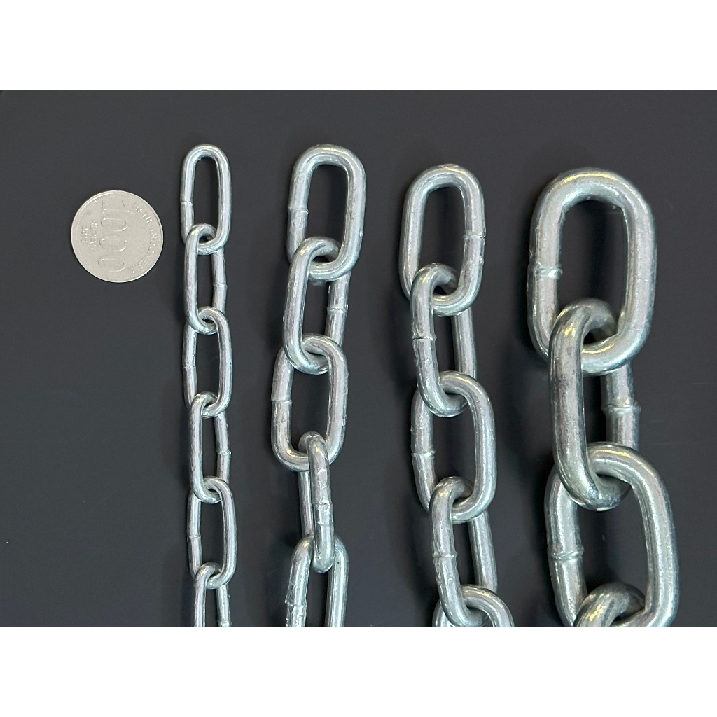 Jual Rantai Besi Pagar Portal Gembok Motor Galvanized Kuat 3/8 inch ...
