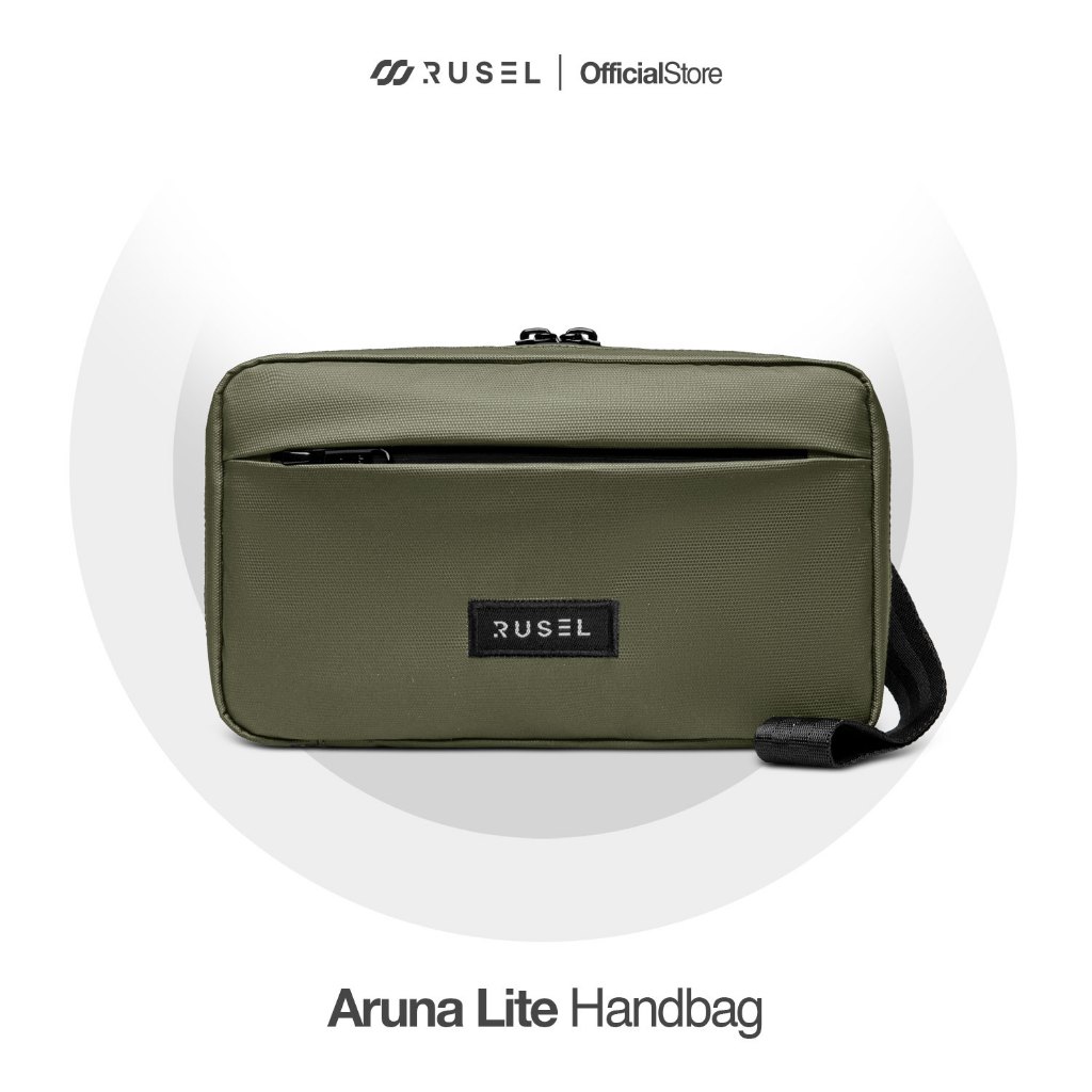 Jual RUSEL CO - Handbag Aruna Lite Army Tas Tangan Pria Tahan Air ...