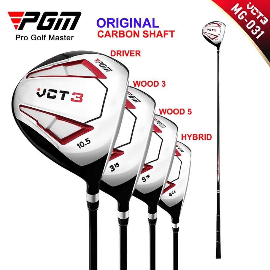 Jual PGM MG031 Golf Stick Driver Woods Hybrid Mens Club Stik VCT3 ...