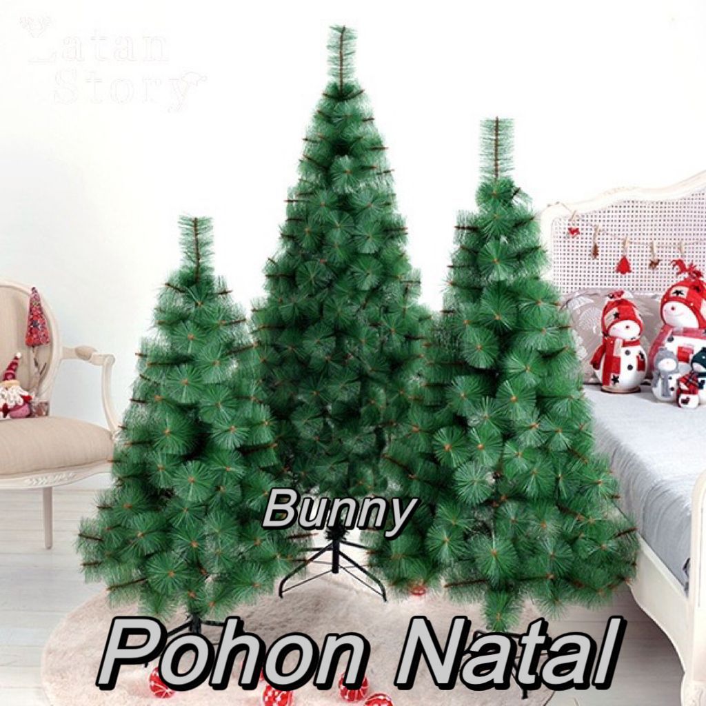Jual POHON NATAL PORTABLE / POHON NATAL POLOS PVC DAN PINE / Merry ...