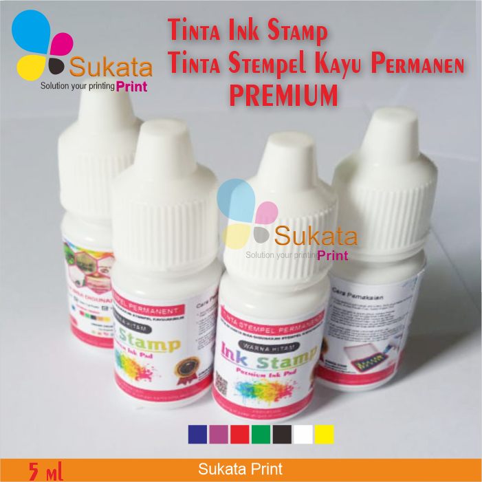 Jual Tinta Stempel Permanen Ink Stamp Isi 5ml | Tinta Stempel Permanet ...