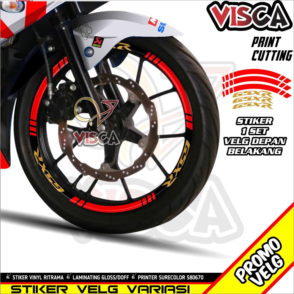 Jual Stiker Velg List Velg Motor Stiker Velg GSX R Variasi GSX R 2 ...