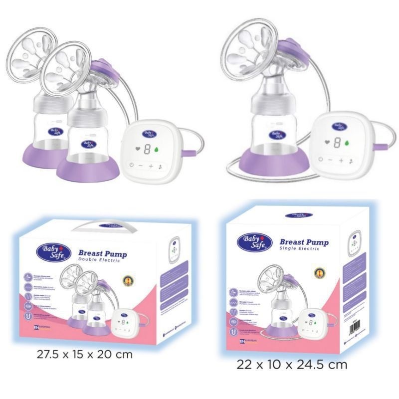 Jual Baby Safe Breast Pump Electric Single / Double - BPE01 / BPE02 ...