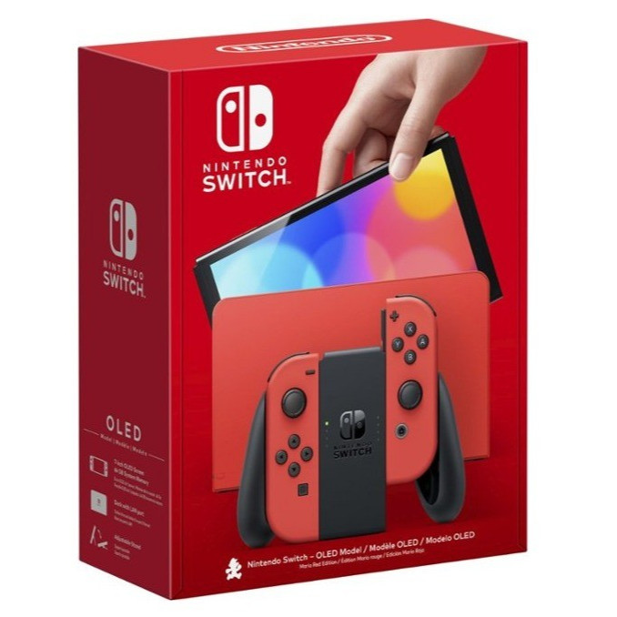 Jual Nintendo Switch Oled Console Mario Red Edition Cfw 512gb Isi Full