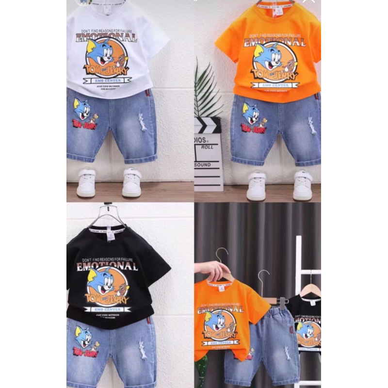 Jual SETELAN ANAK COWOK TOM & JERRY | Shopee Indonesia