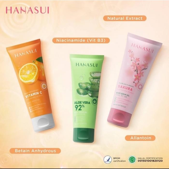 Jual HANASUI Body Series - Body Serum Gel Body Lotion Body Spa | Shopee ...