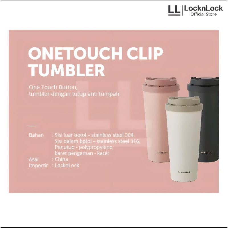 Jual [Pre-Order BACA DESKRIPSI] LocknLock one touch clip tumbler ...