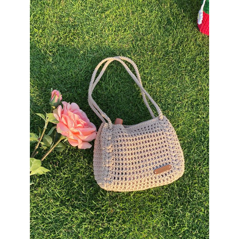 Jual ️shanum ️ Tas wanita / Tas rajut 2in1/ tas rajut korea | Shopee ...