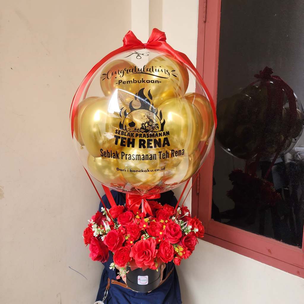 Jual Buket Balon EXTRA BESAR Bucket Balon Bunga EXTRA LARGE FULL BUNGA ...