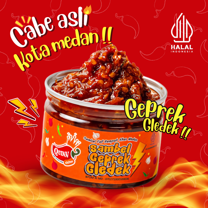 Jual QUINN of Spicy Geprek Geledek 150g - Sambal Pedas by Kitchen Medan ...