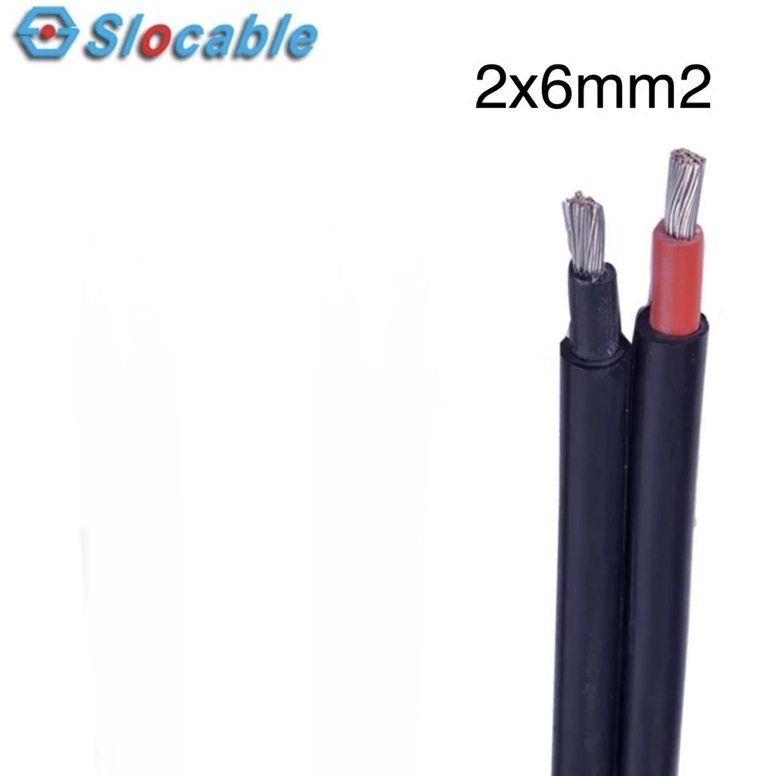 Jual Discount Today Slocable PV-1F Black 2x6mm Double Core Kabel Panel ...