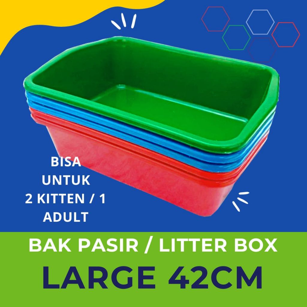 Jual BAK PASIR KUCING UKURAN LARGE 42CM / TEMPAT PASIR KUCING / LITTER ...