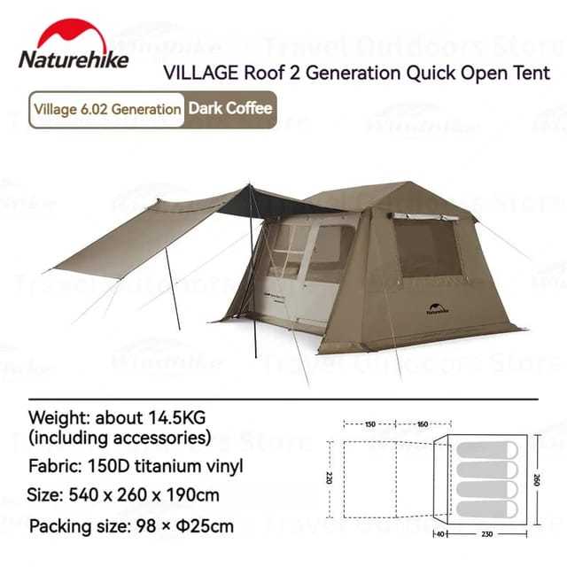 Jual TENDA VILLAGE 6.0 NATUREHIKE CNK2300ZP021 | Shopee Indonesia
