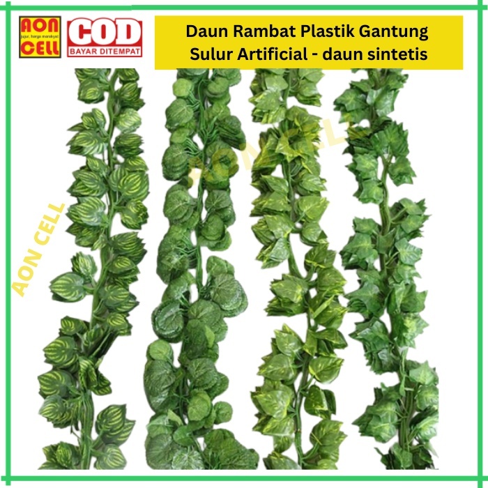 Jual Daun Palsu Daun Rambat Plastik Gantung Sulur Artificial Dekorasi ...