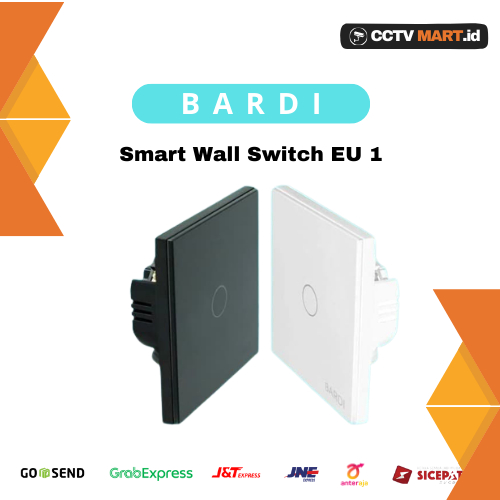 Jual BARDI Smart Wall Switch EU 1 - Black | Shopee Indonesia