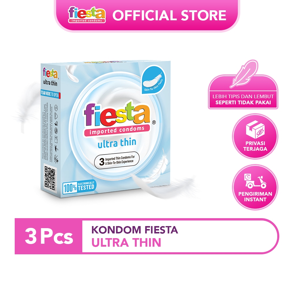Jual Kondom Fiesta Ultra Thin 3s / Tipis dan Transparan | Shopee Indonesia