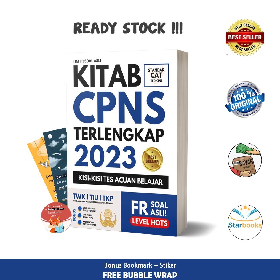 Jual Buku Kitab CPNS Terlengkap 2023 : Kisi-Kisi Acuan Belajar ...