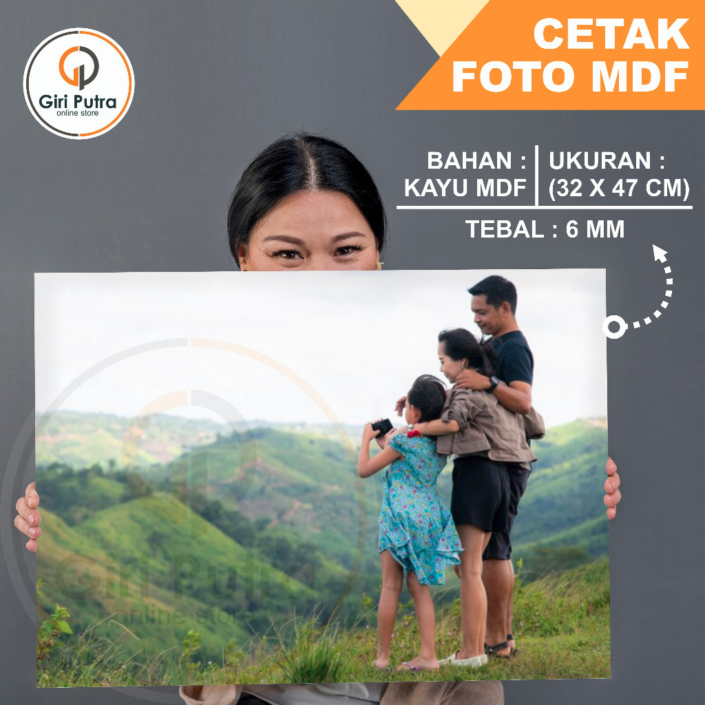 Jual CETAK FOTO MDF / FOTO KAYU / 32 X 47 CM | Shopee Indonesia