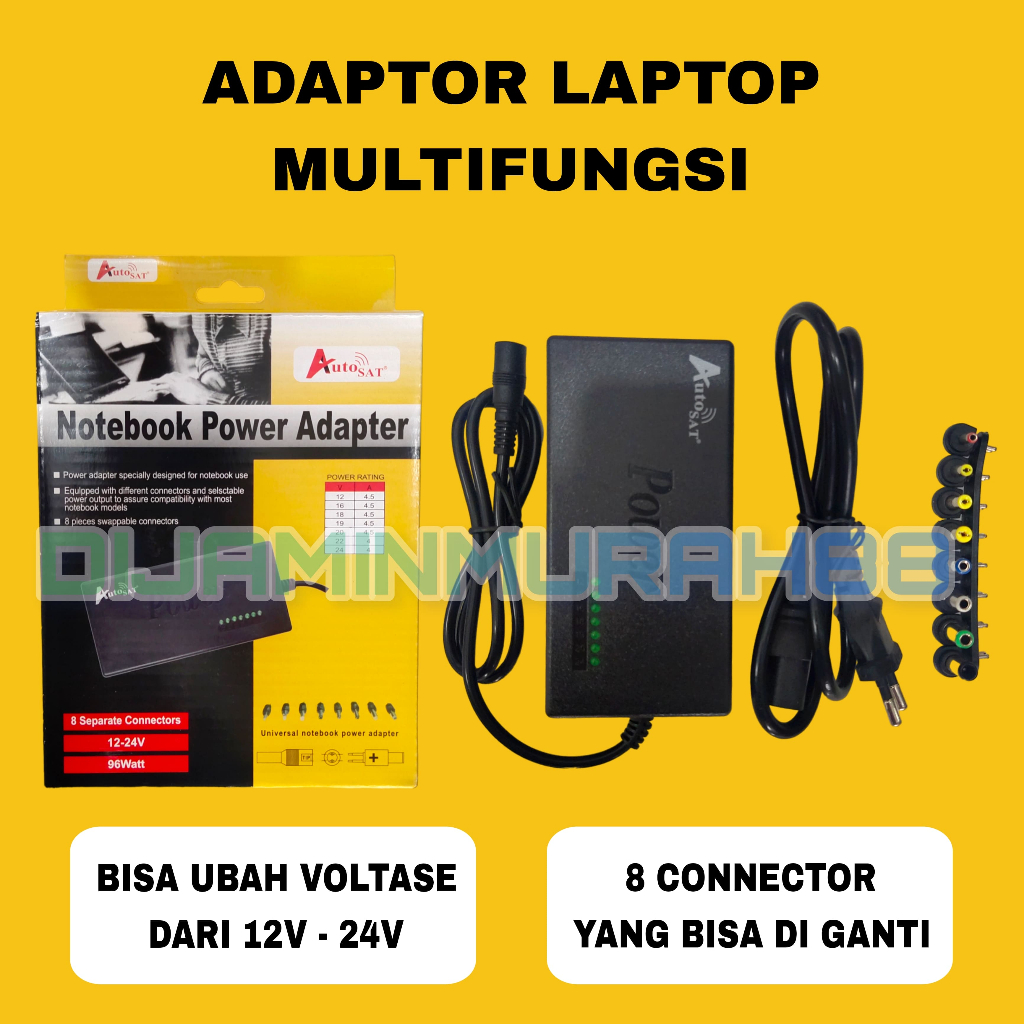 Jual Adaptor Laptop Multifungsi Universal 12v 24v | Shopee Indonesia
