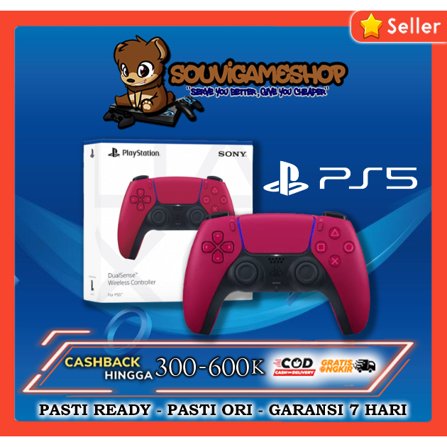 Jual STICK STIK CONTROLLER PS5 PS 5 DS5 DS 5 DUALSENSE 5 COSMIC RED !! | Shopee Indonesia