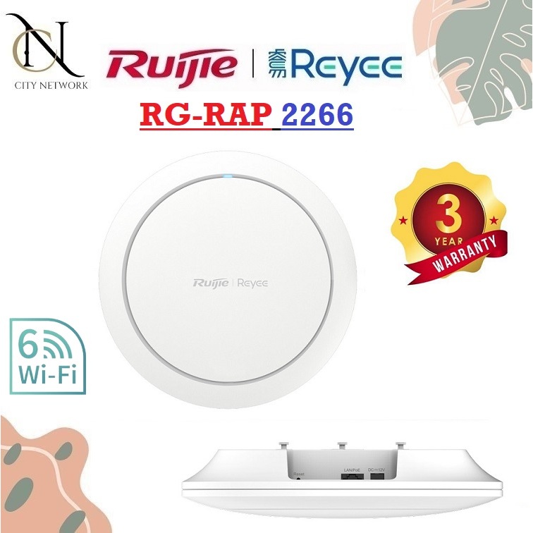 Jual Ruijie Reyee RG-RAP2266 Wi-Fi 6 AX3000 Ceiling Mount Access Point | Shopee Indonesia