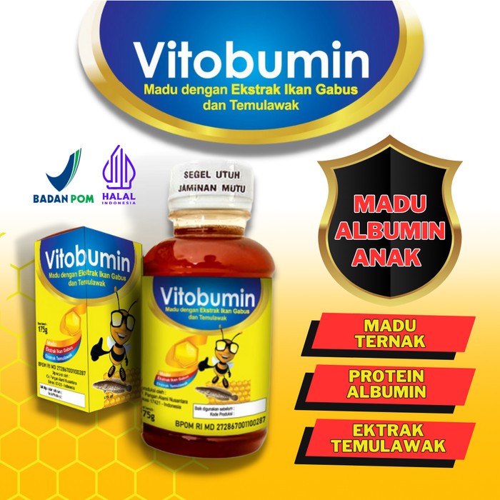 Jual Vitobumin Madu Albumin / Ikan Gabus Original Untuk Kecerdasan dan ...